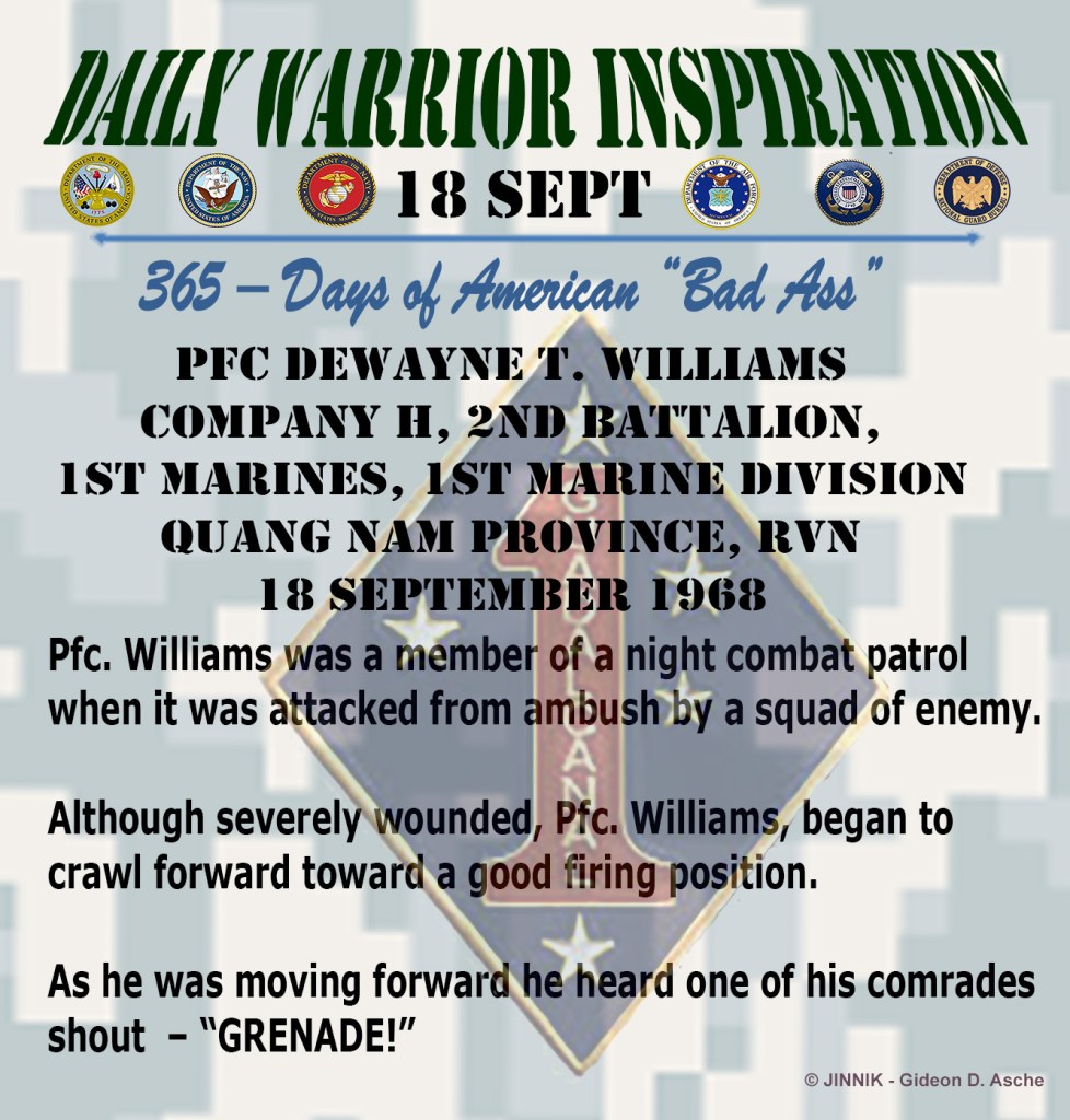 18 September – Warrior's Daily Inspiration Calendar